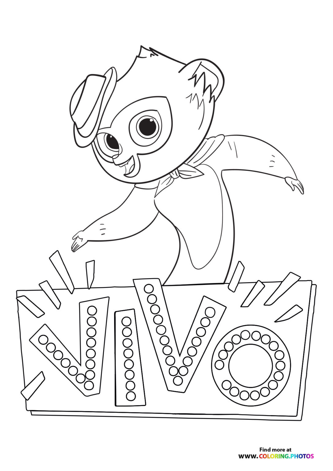 Netflix Vivo coloring pages | Free & easy print or download coloring sheets