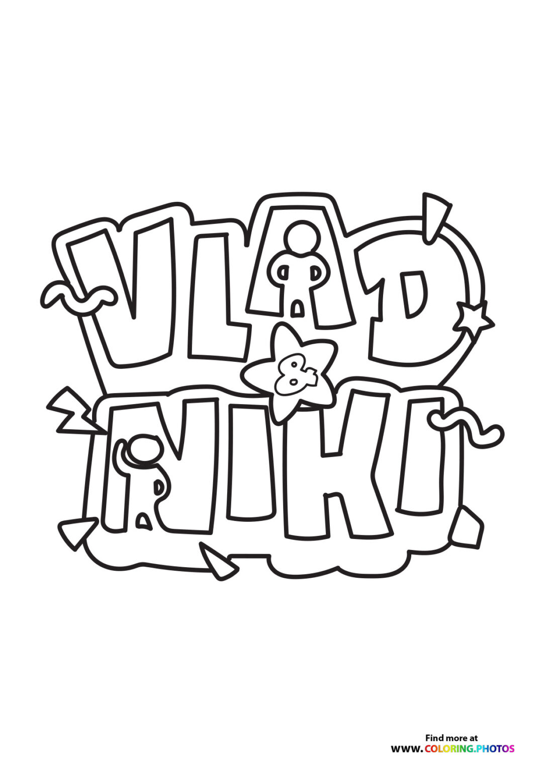 Vlad and Niki - Coloring Pages for kids | 100% free print or download