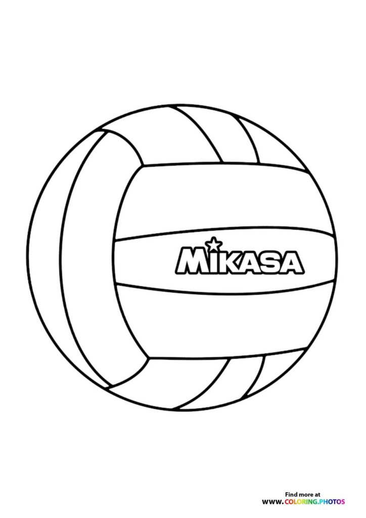 Volleyball - Coloring Pages for kids