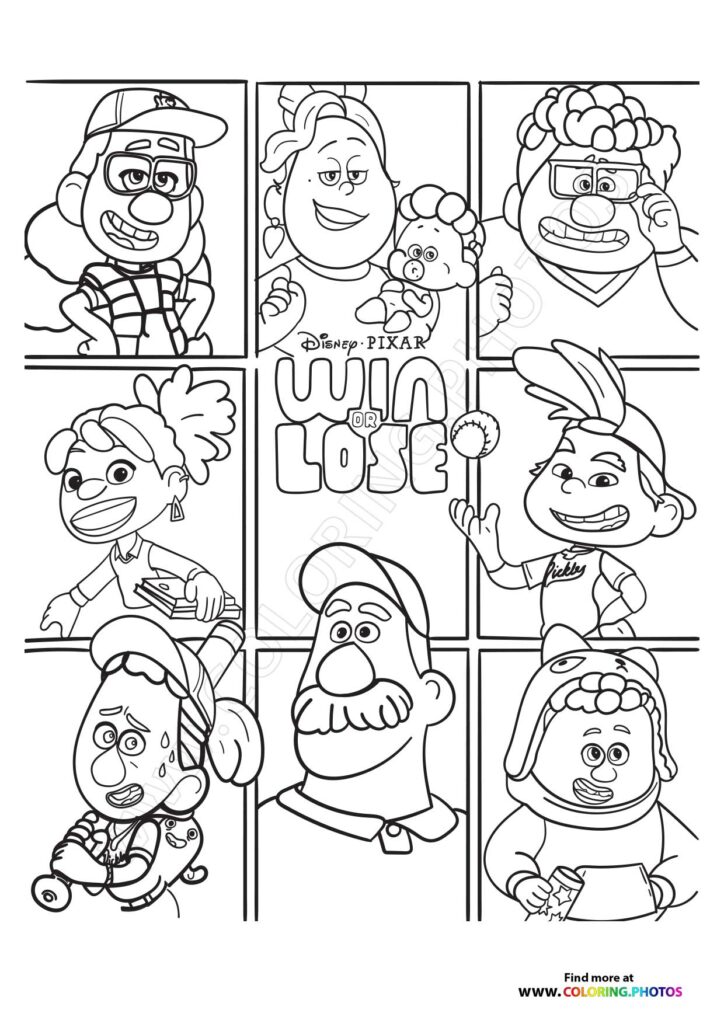 Win or Lose - Coloring Pages for kids