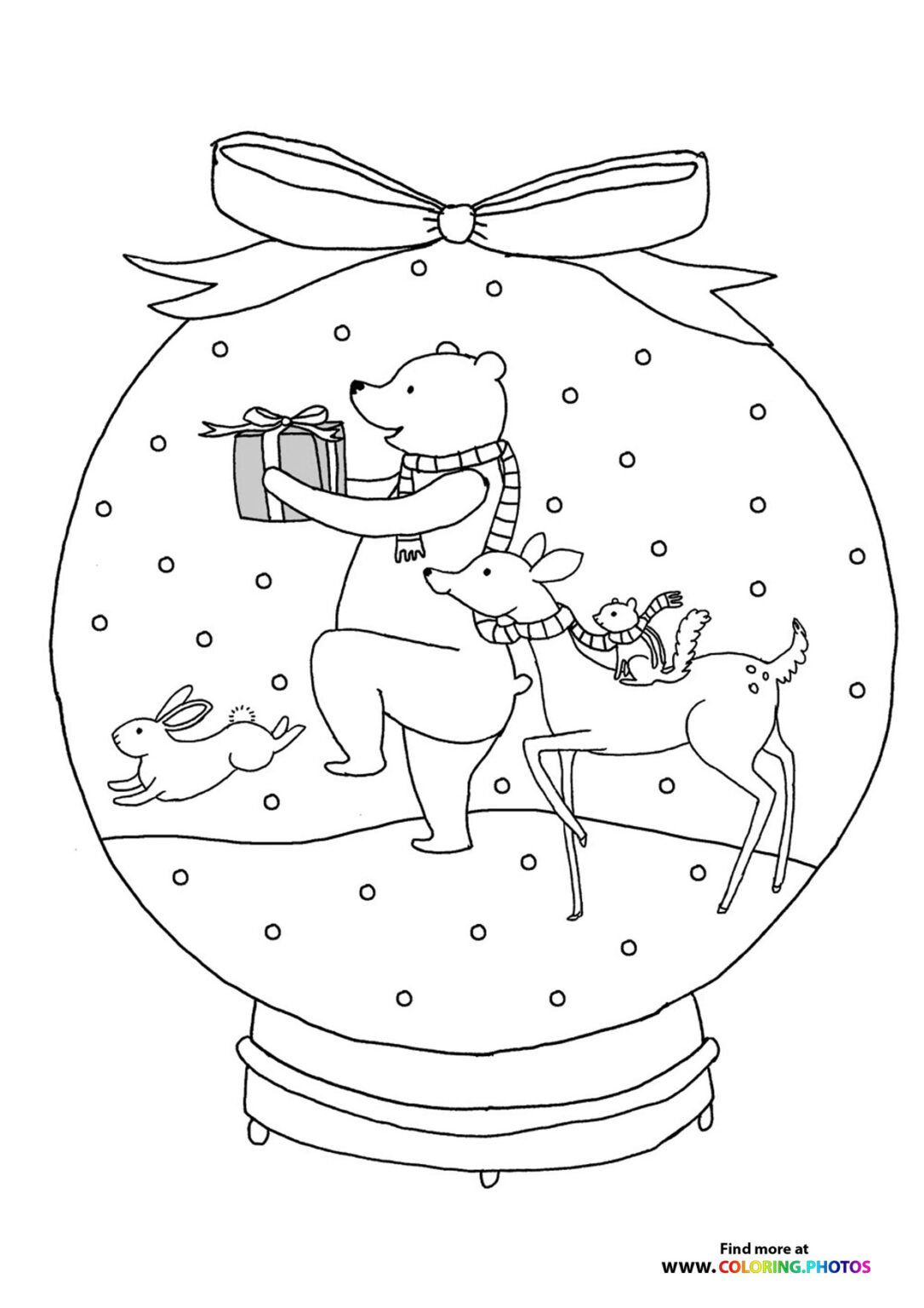 Snow globes - Coloring Pages for kids | Free and easy print or download