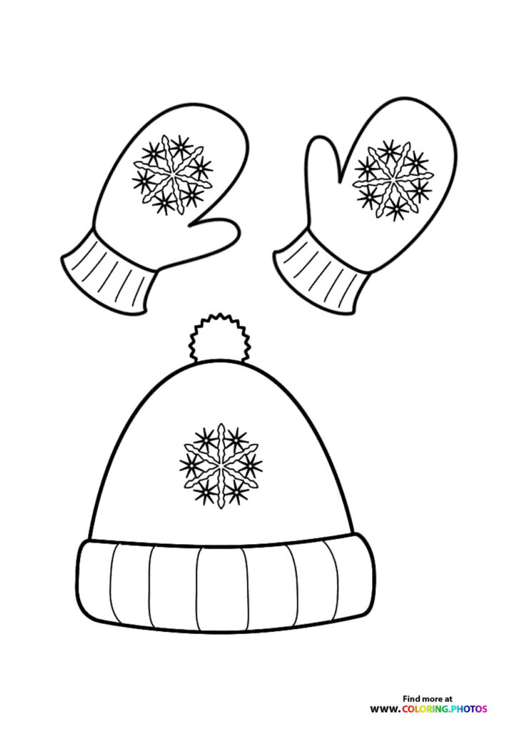 Winter clothing - Coloring Pages for kids | Free and easy print or download