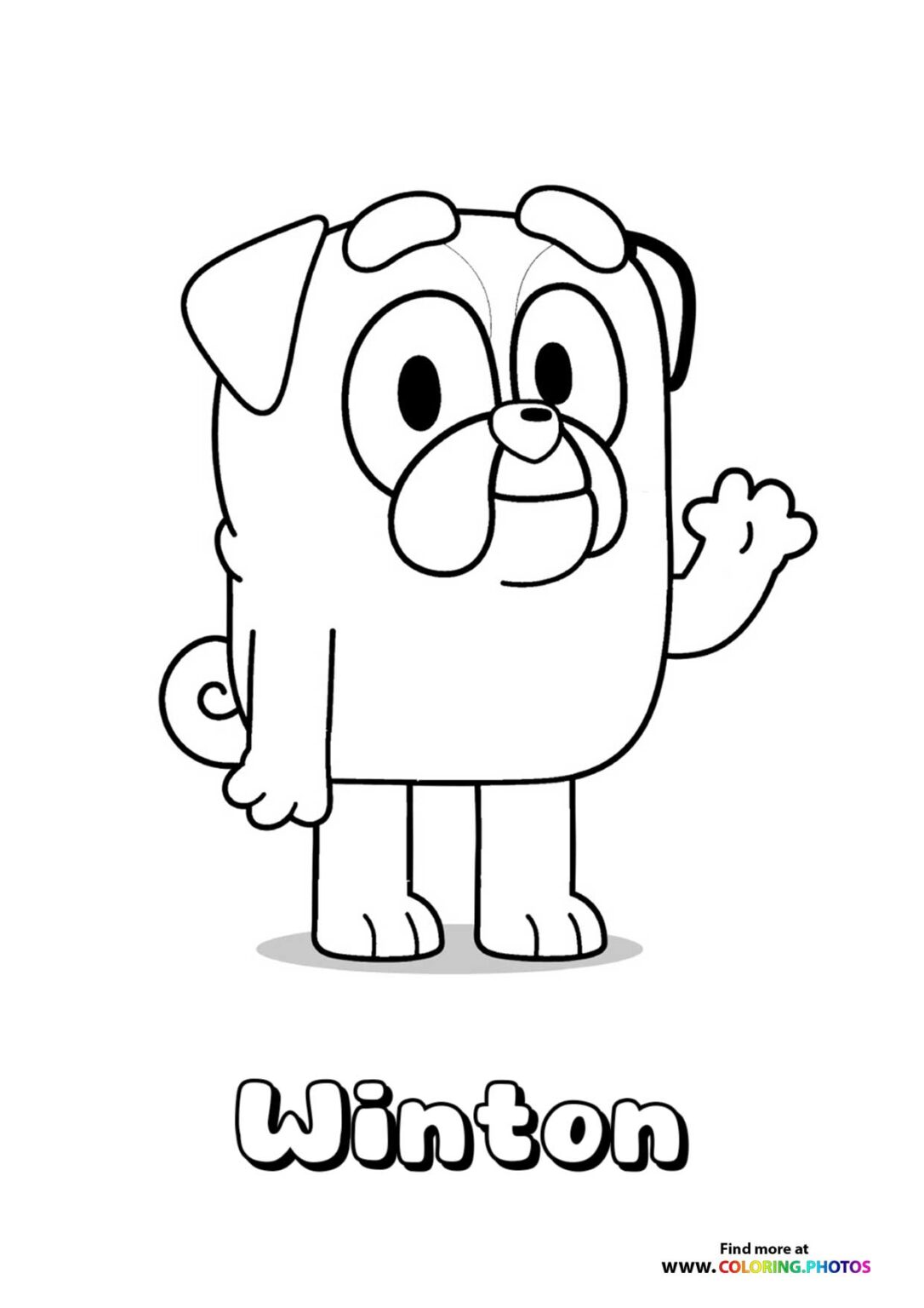 Mackenzie from Bluey - Coloring Pages for kids