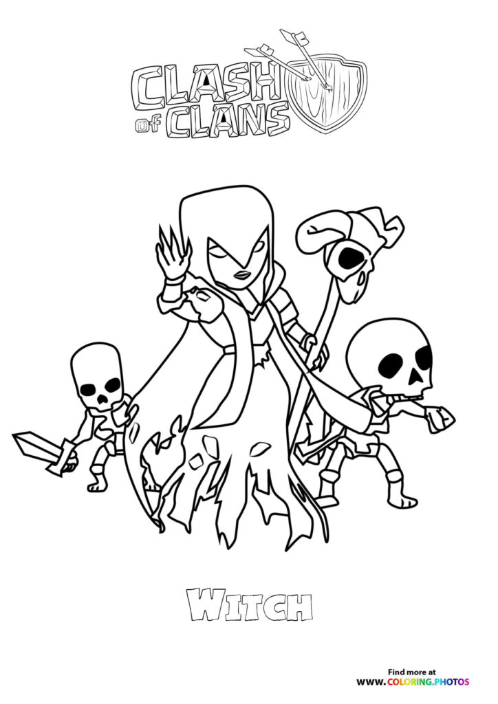 Grand Warden from Clash of Clans - Coloring Pages for kids