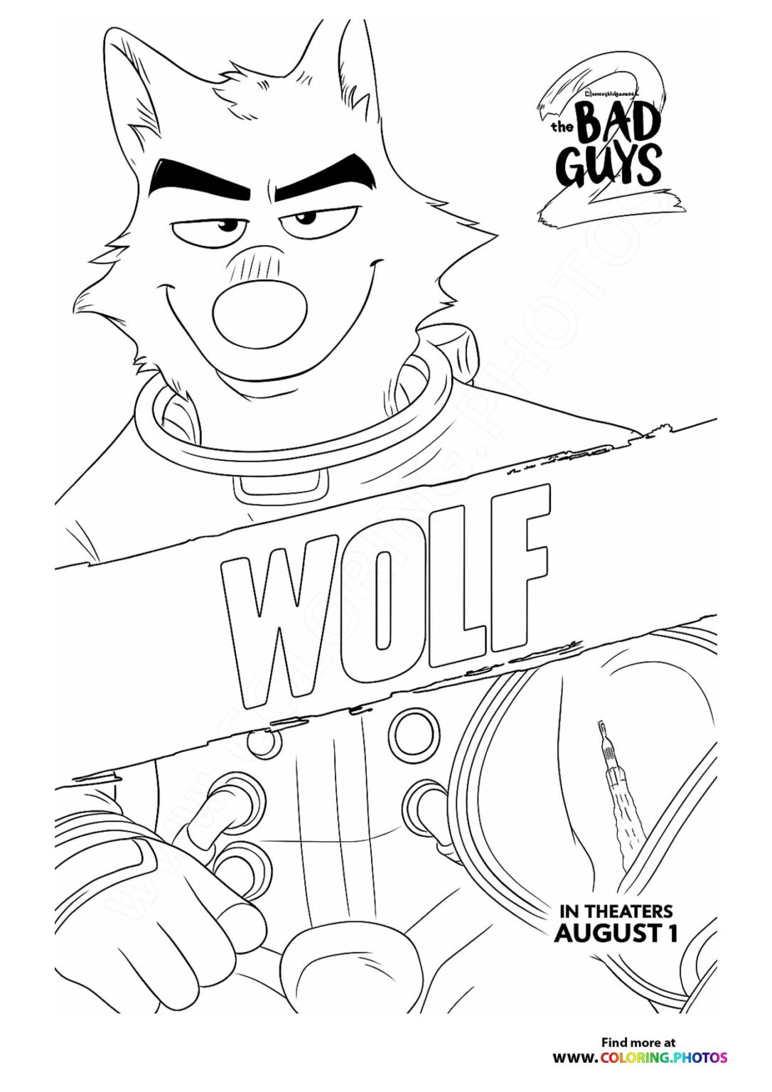 The Bad Guys 2 - Coloring Pages for kids