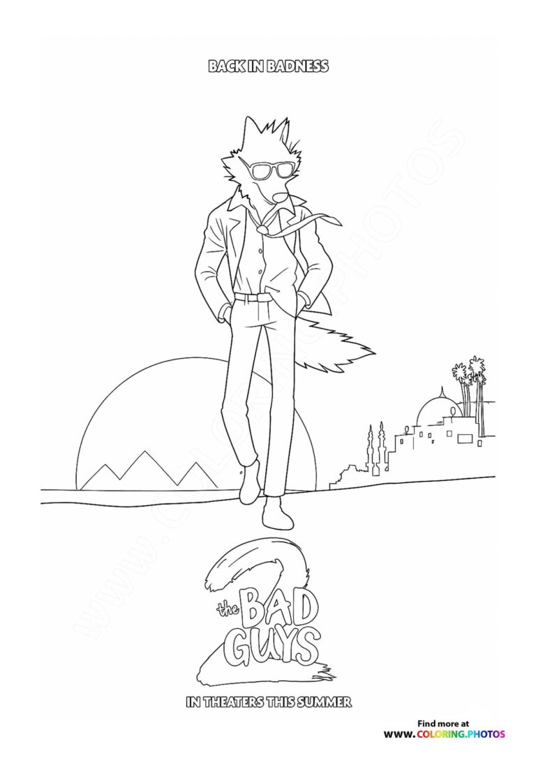 The Bad Guys 2 - Coloring Pages for kids