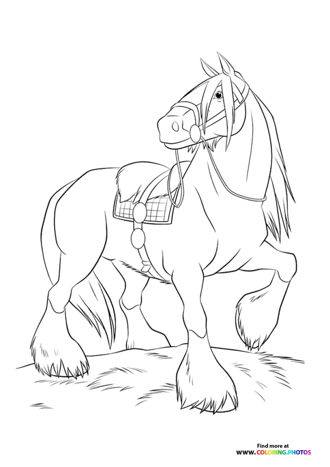 Beautiful horse - Coloring Pages for kids