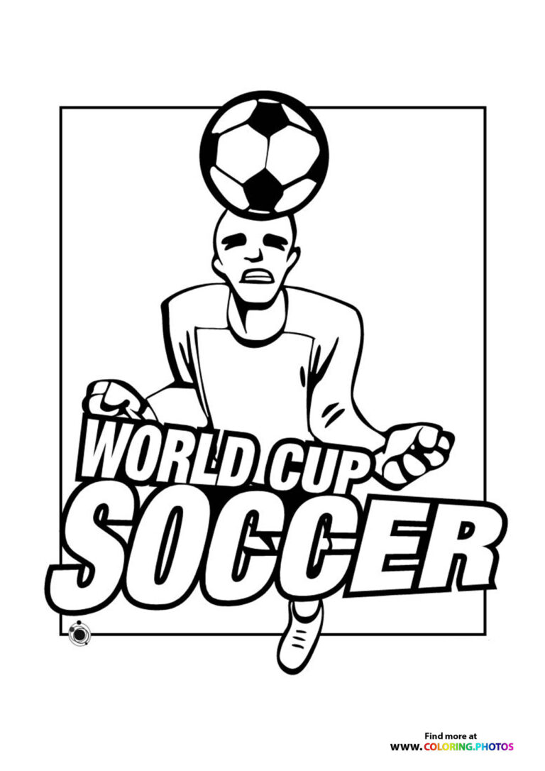 World cup soccer - Coloring Pages for kids