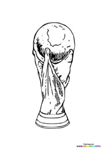 World cup trophy - Coloring Pages for kids