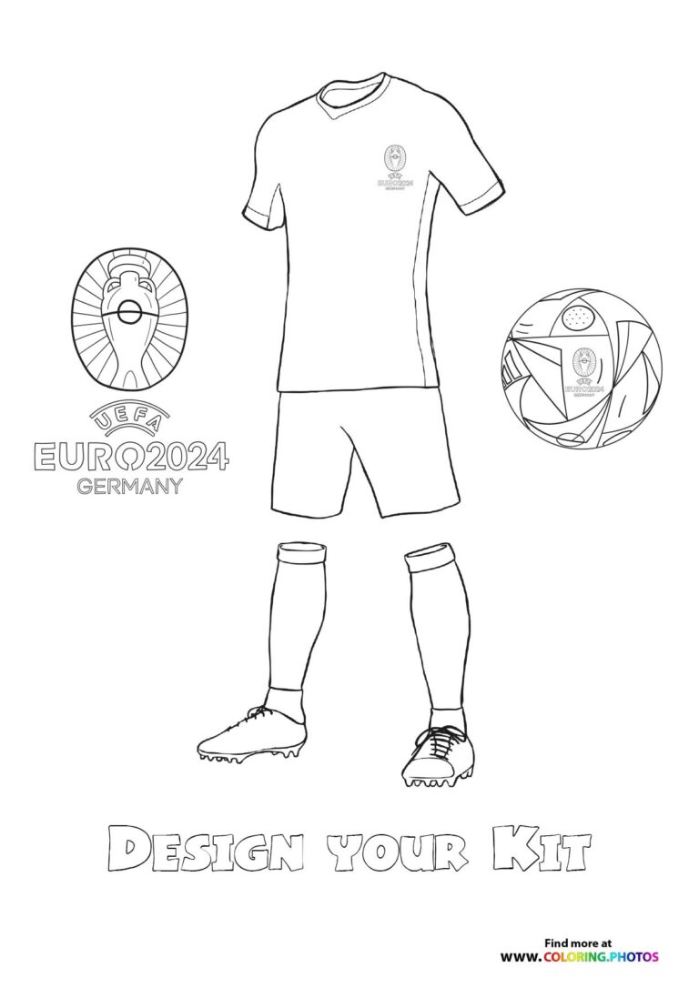 Football kit - Coloring Pages for kids