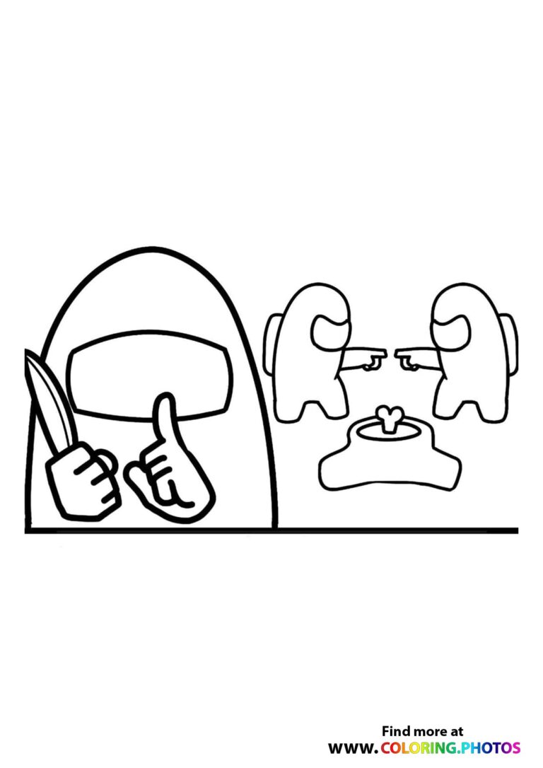 Among Us - Coloring Pages for kids | Free and easy print or download