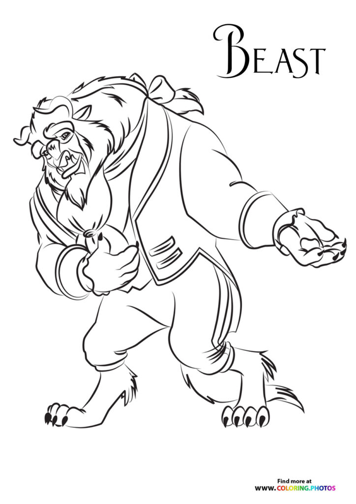 Beauty and the Beast Coloring pages | Free and easy print or donwload