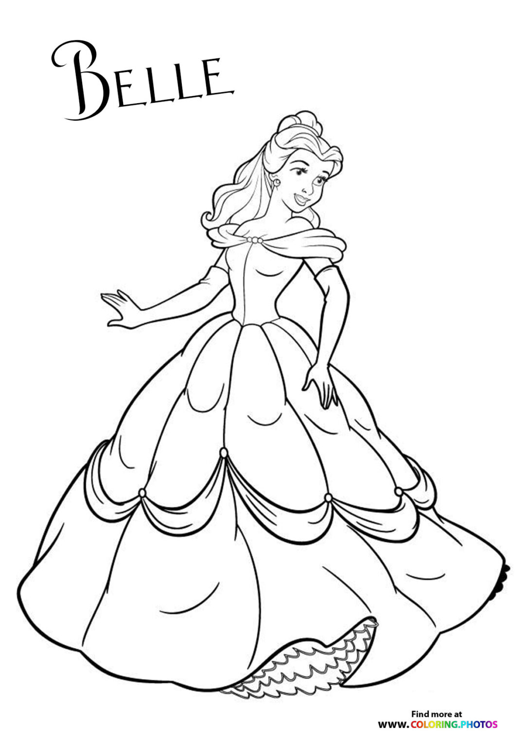 Beauty and the Beast Coloring pages | Free and easy print or donwload