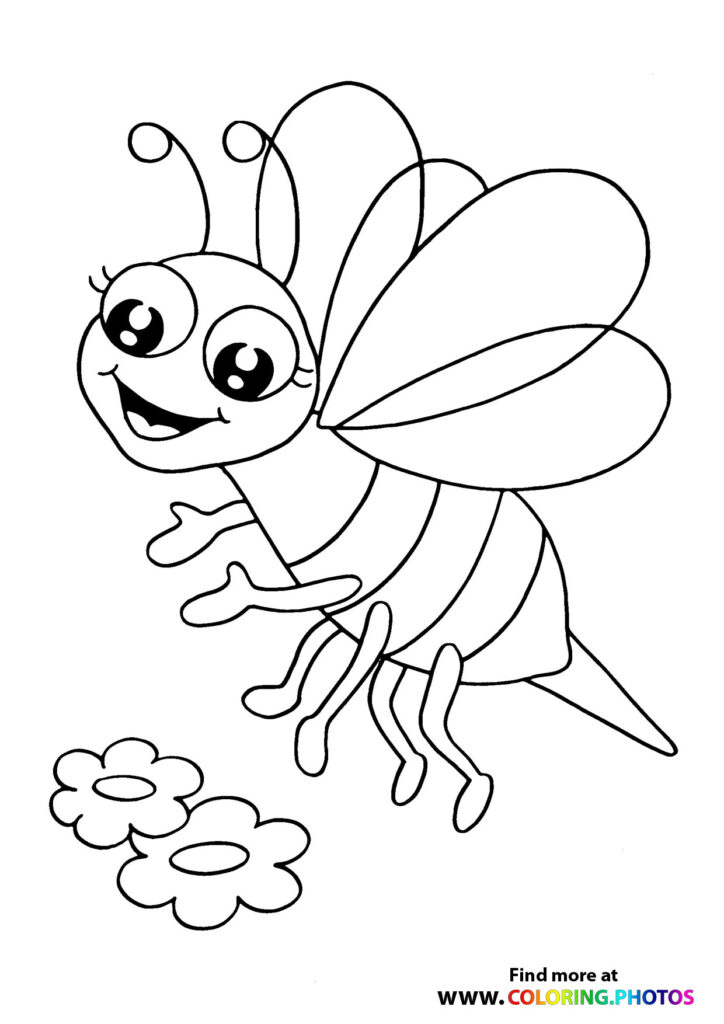 Bees - Coloring Pages for kids
