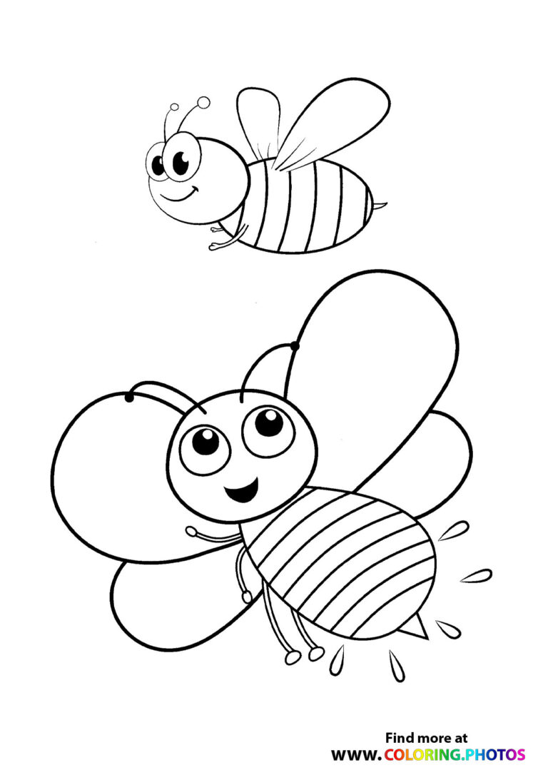 Bees - Coloring Pages for kids