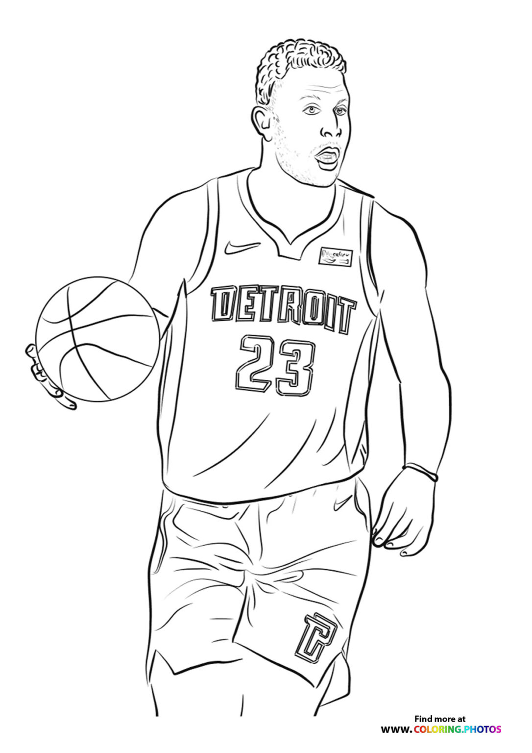 NBA players - Coloring Pages for kids | 100% free print or download