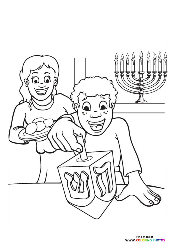 Hanukkah - Coloring Pages for kids | Free and easy print or download
