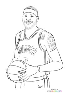 NBA players - Coloring Pages for kids | 100% free print or download