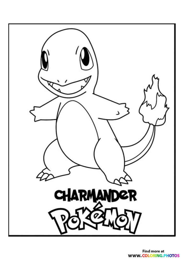 Charmander - Pokemon - Coloring Pages for kids