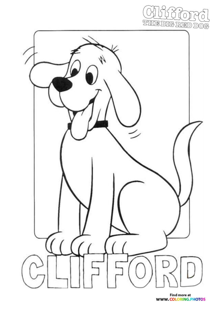 Clifford the Big Red Dog - Coloring Pages for kids