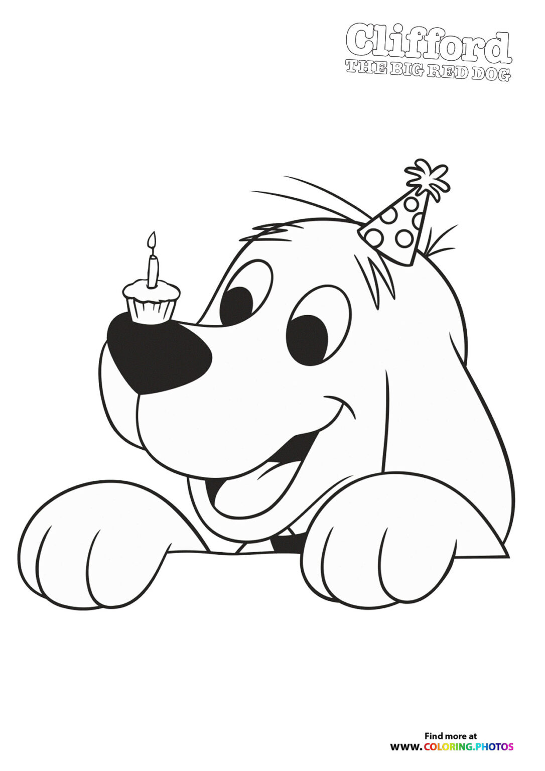 Clifford the Big Red Dog - Coloring Pages for kids | Free and easy ...
