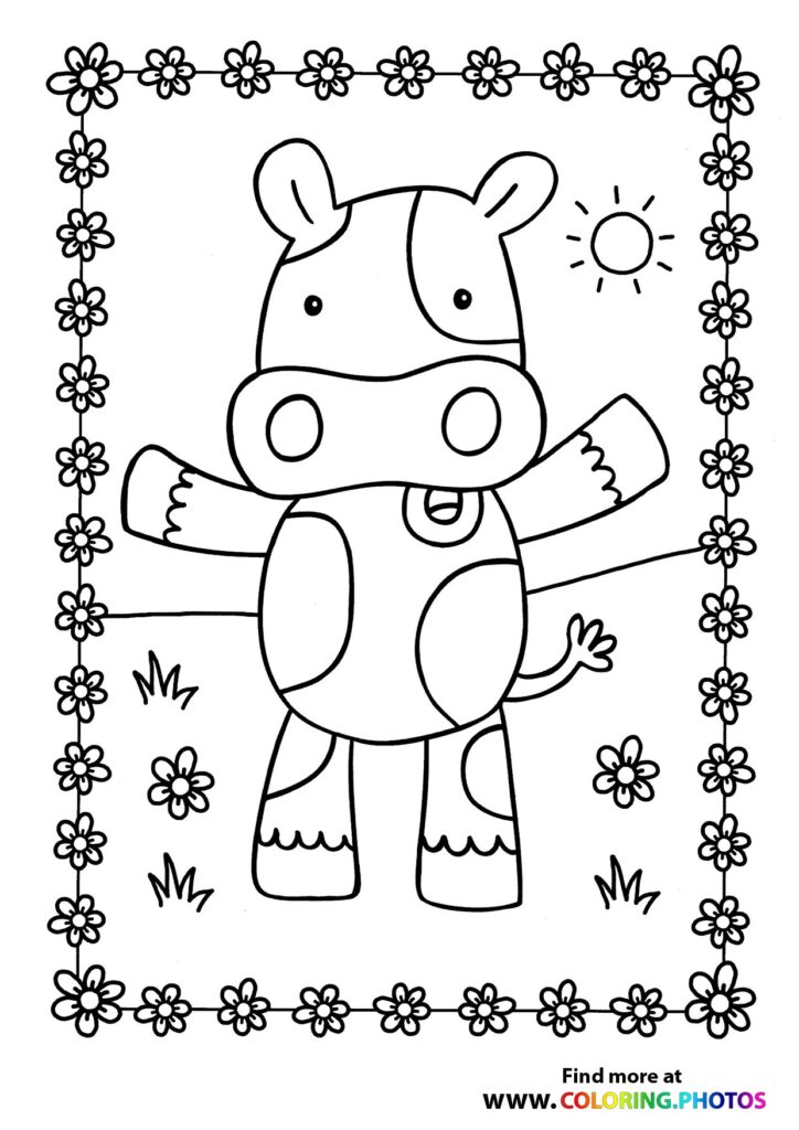 Cows - Coloring Pages for kids