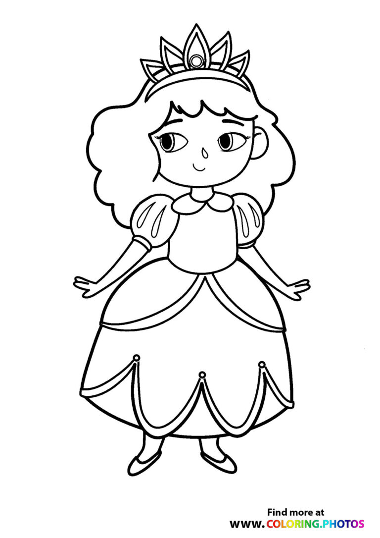 Hello Kitty princess - Coloring Pages for kids