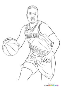 NBA players - Coloring Pages for kids | 100% free print or download