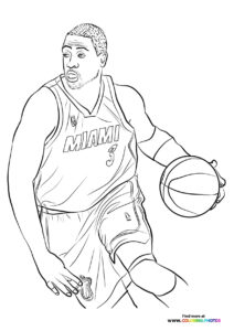NBA players - Coloring Pages for kids | 100% free print or download