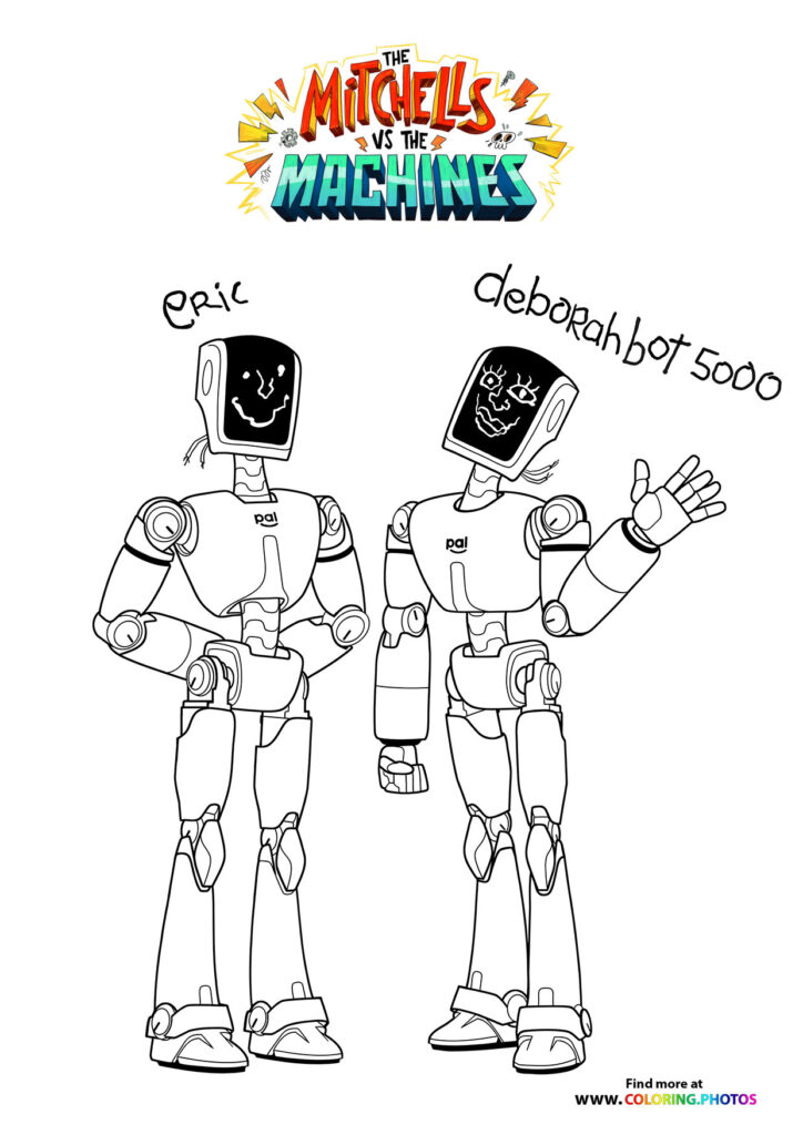 The Mitchells vs the Machines - Coloring Pages for kids