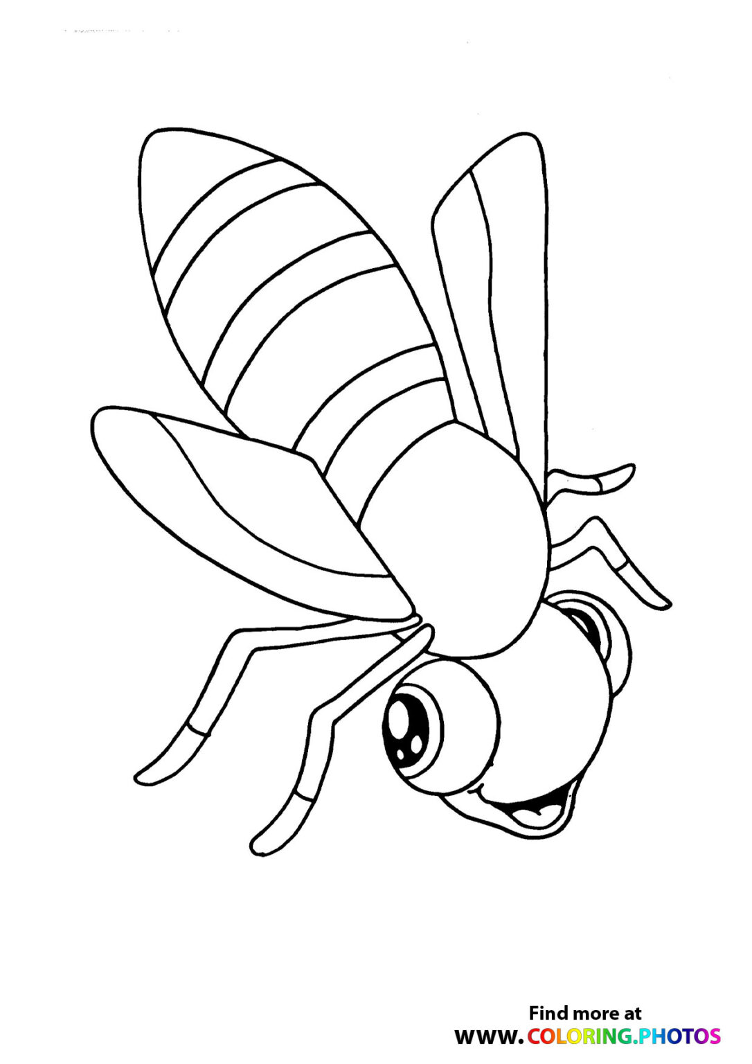 Cute Ant Smiling Coloring Pages For Kids