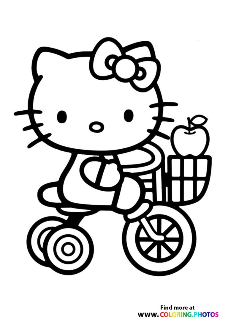 Hello Kitty bunny - Coloring Pages for kids