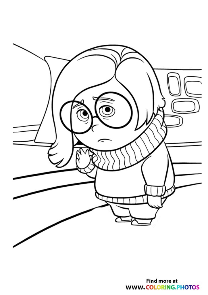 Inside Out - Coloring Pages for kids | Easy Free Print or Download