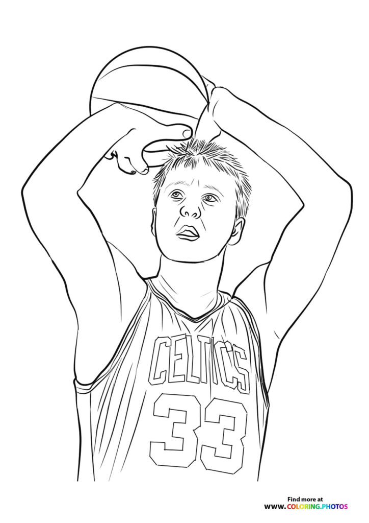larry bird - Coloring Pages for kids