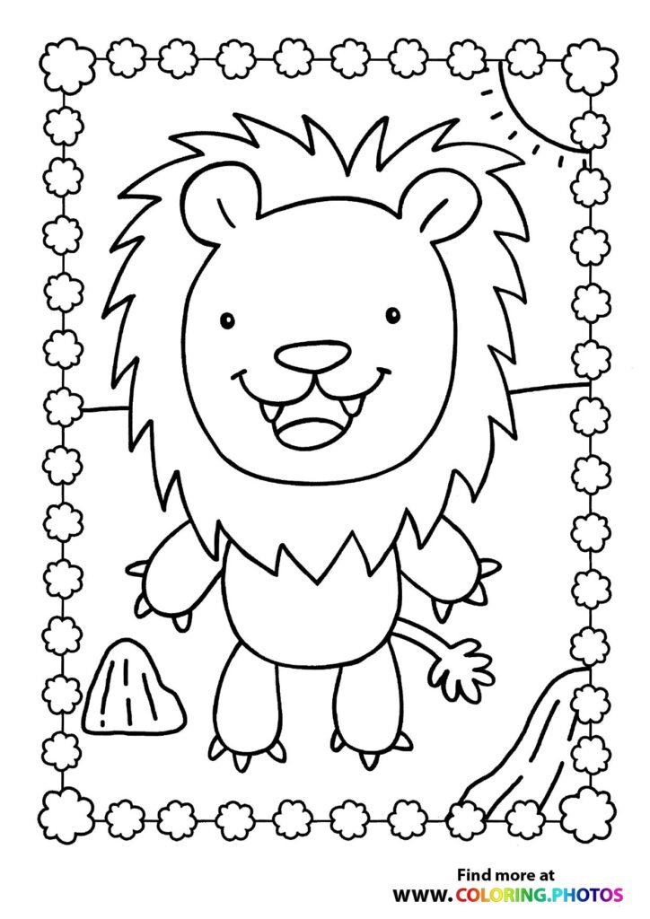 Lions - Coloring Pages for kids