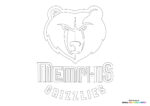memphis grizzlies logo - Coloring Pages for kids