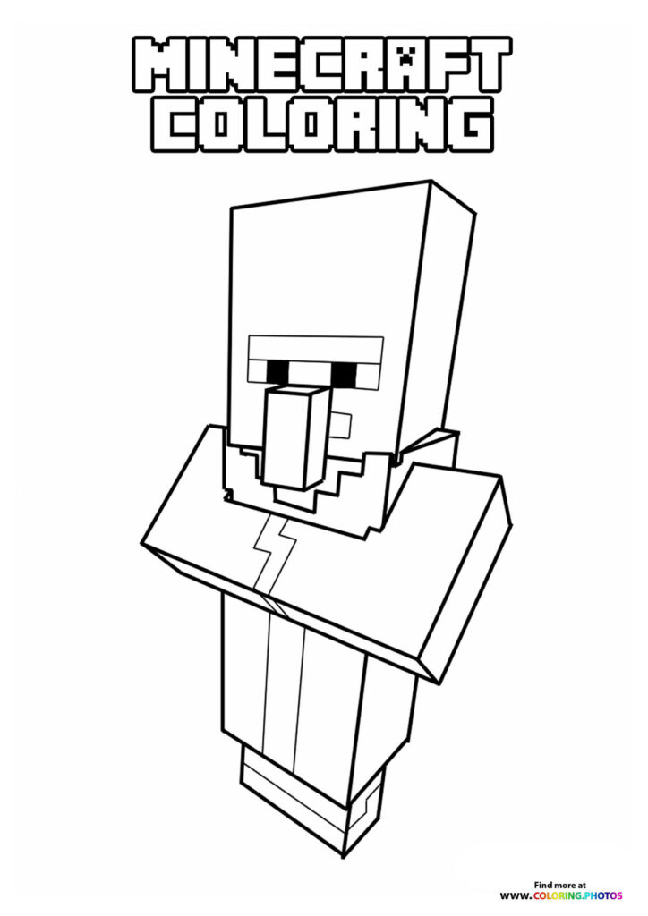 Minecraft coloring pages for kids | Free and easy print or download.