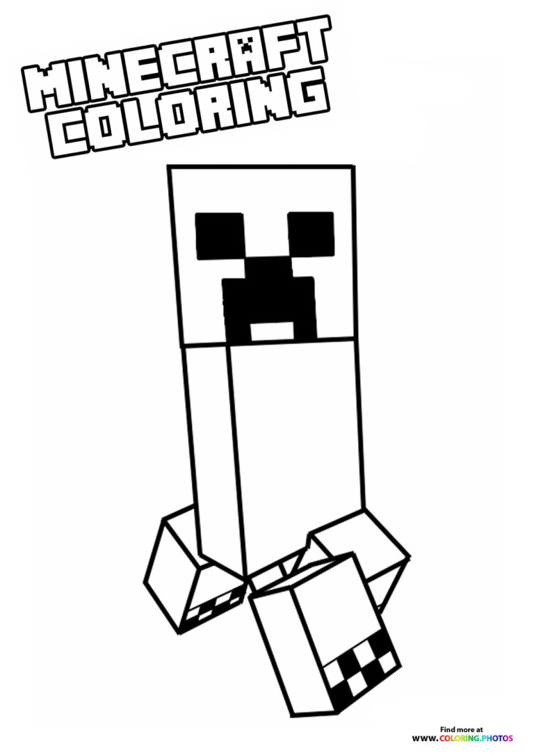 Minecraft coloring pages for kids | Free and easy print or download.