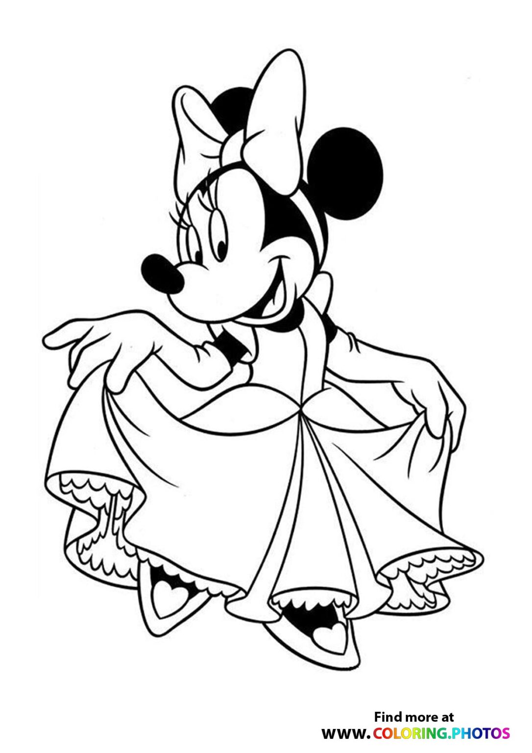 Minnie Mouse Coloring Pages For Kids Minnie Mouse Coloring Pages For Kids
