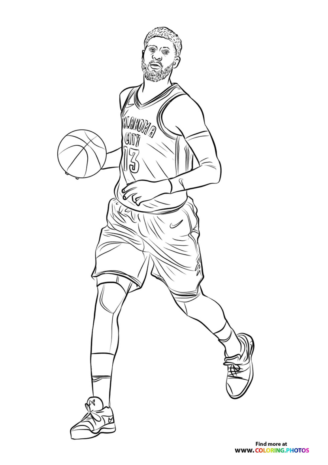 paul george - Coloring Pages for kids