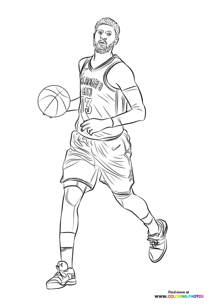 NBA basketball - Page 2 of 2 - Coloring Pages for kids | 100% free ...