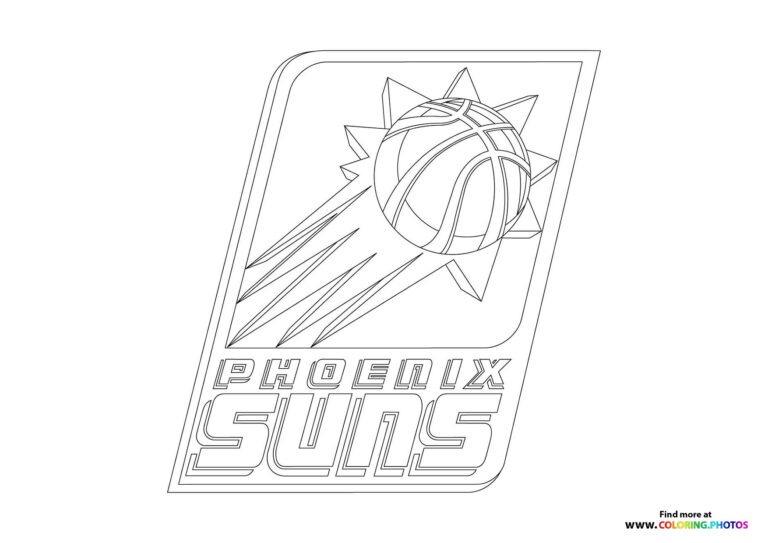 phoenix suns logo - Coloring Pages for kids