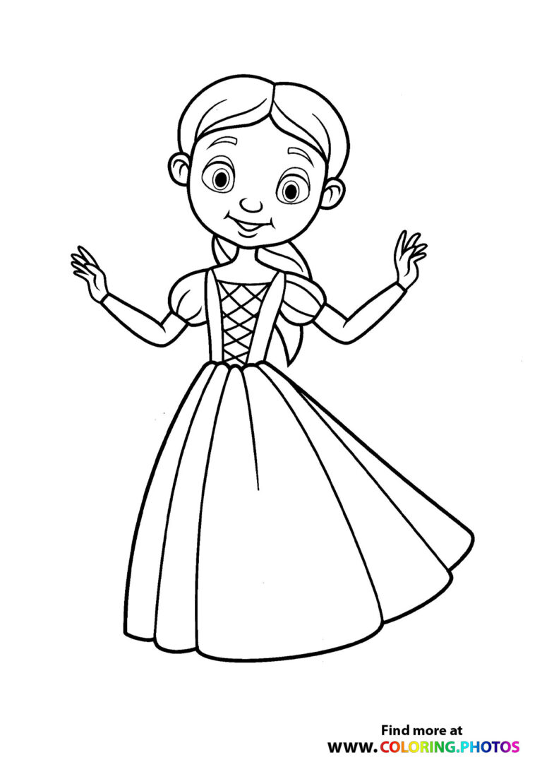 Princesses - Coloring Pages for kids | Free and easy print or download