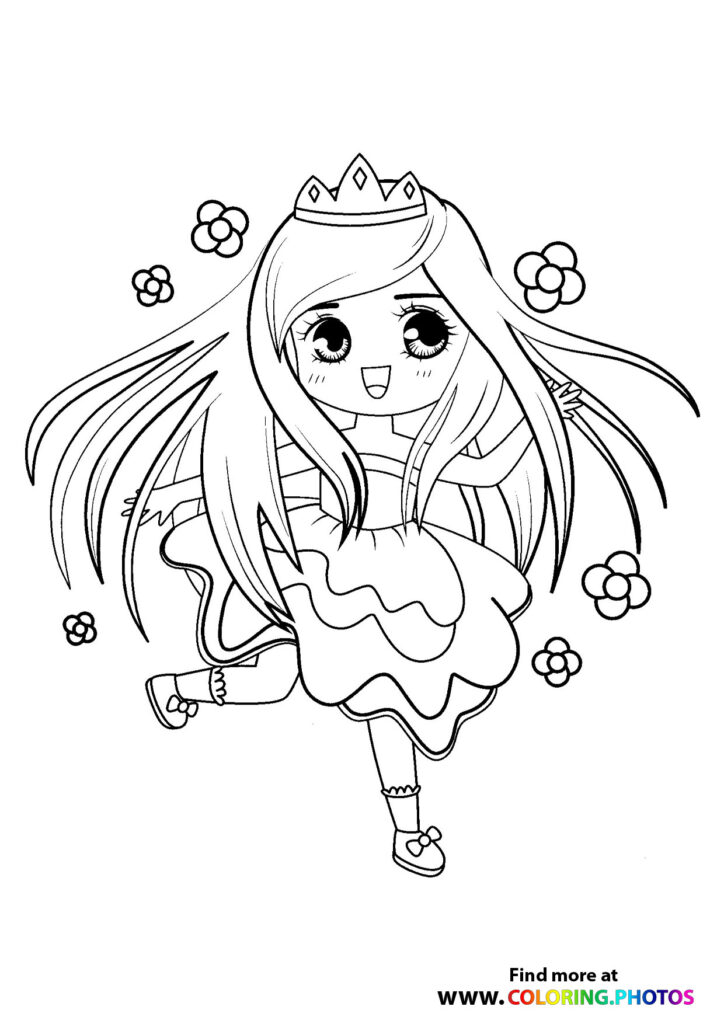 Hello Kitty princess - Coloring Pages for kids