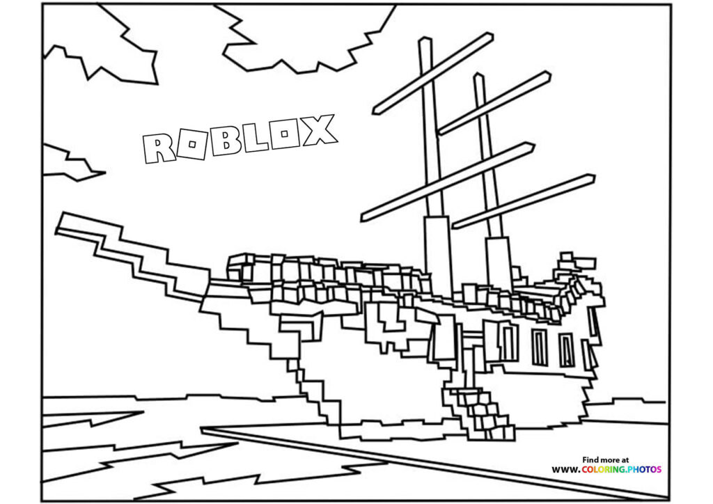 Roblox coloring pages | Free printable sheets for kids from Roblox game