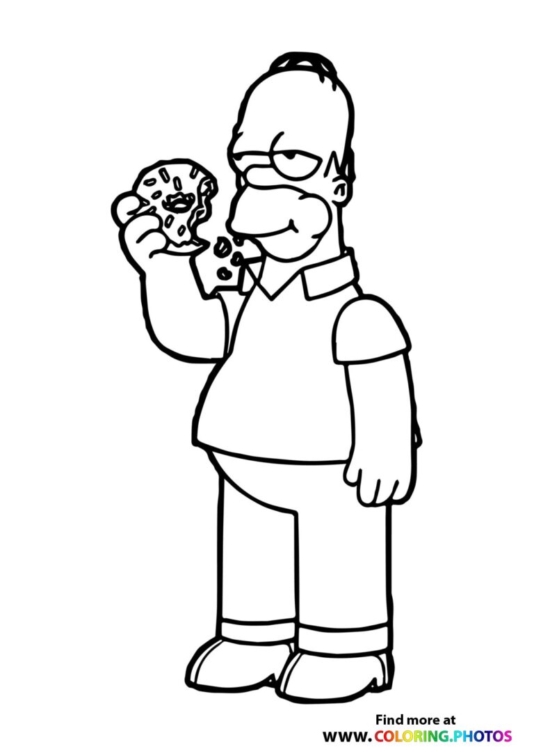 The Simpsons Homer - Coloring Pages for kids