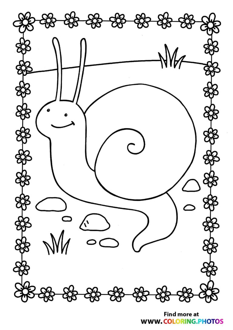 Snails - Coloring Pages for kids