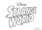 strange world logo - Coloring Pages for kids