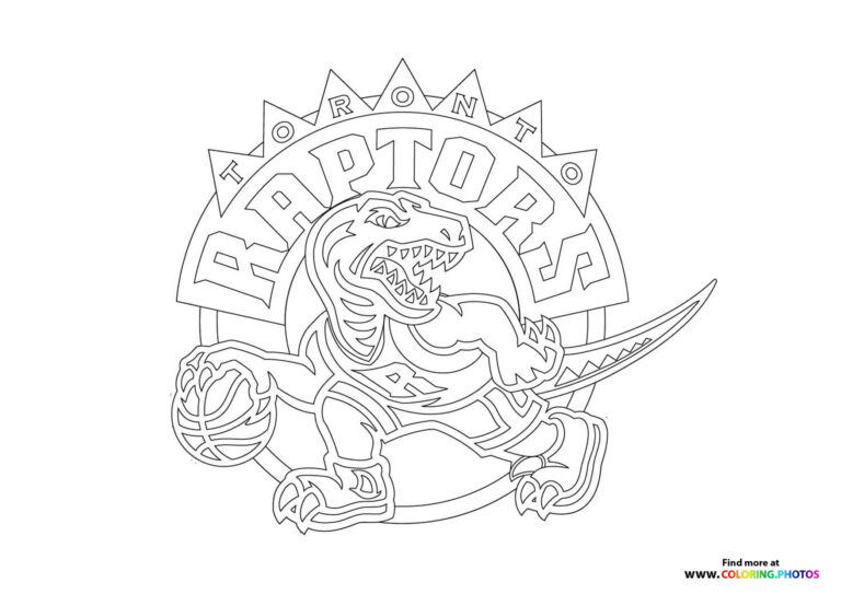 toronto raptors logo - Coloring Pages for kids