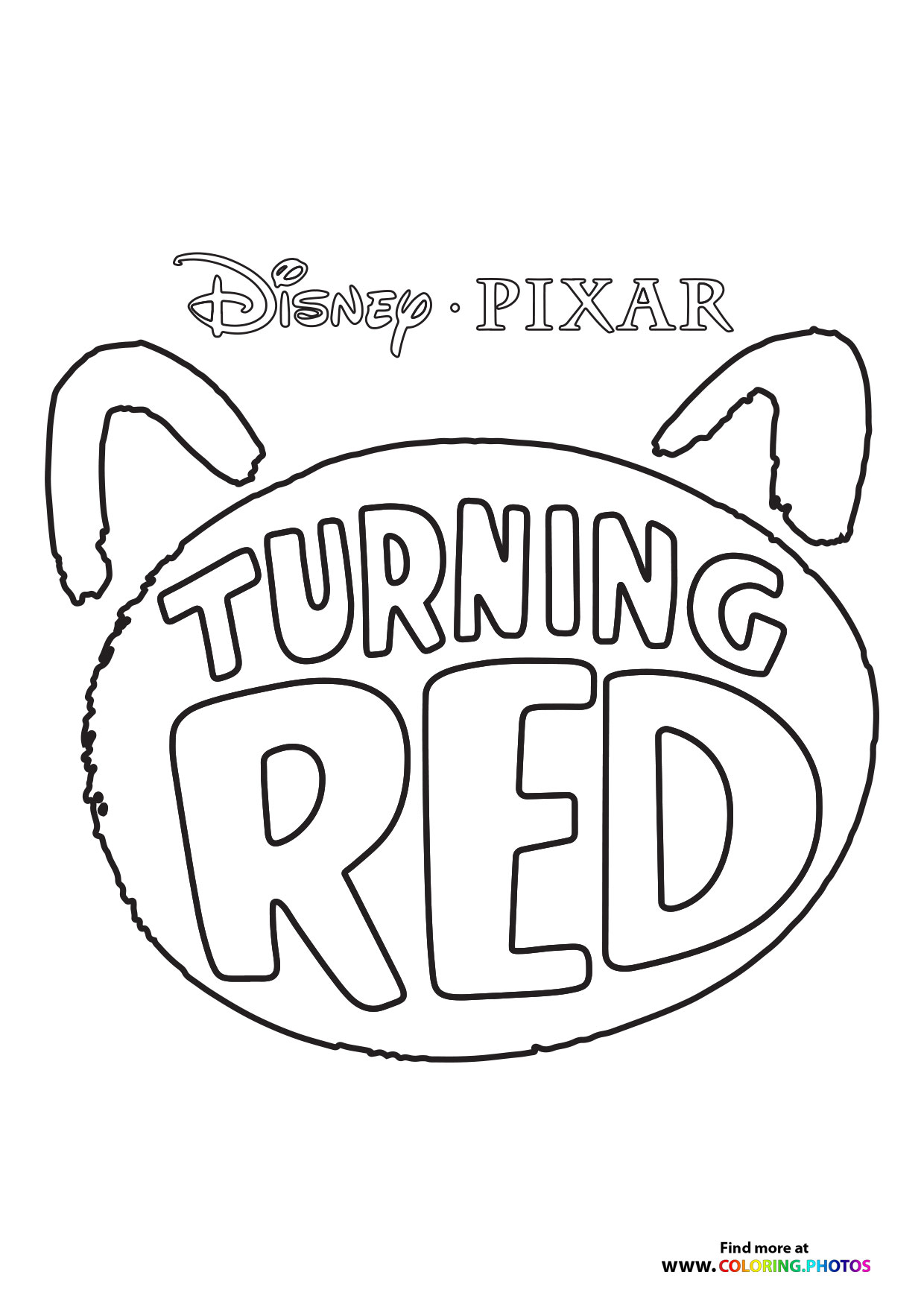 Dibujos De Colorear Para Imprimir Turning Red